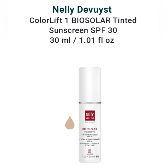 Skincare | New Nelly Devuyst Biosolar Colorlift 1 Tinted Sunscreen Spf ...